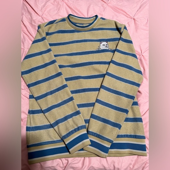 Ripndip | Sweaters | Yellow And Blue Ripndip Crew Neck Sweater | Poshmark